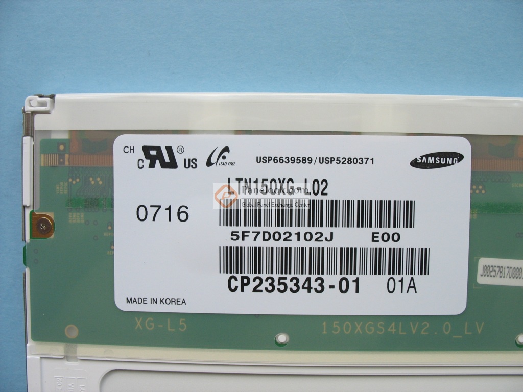 Samsung LTN150XG-L02 Overview - Panelook.com