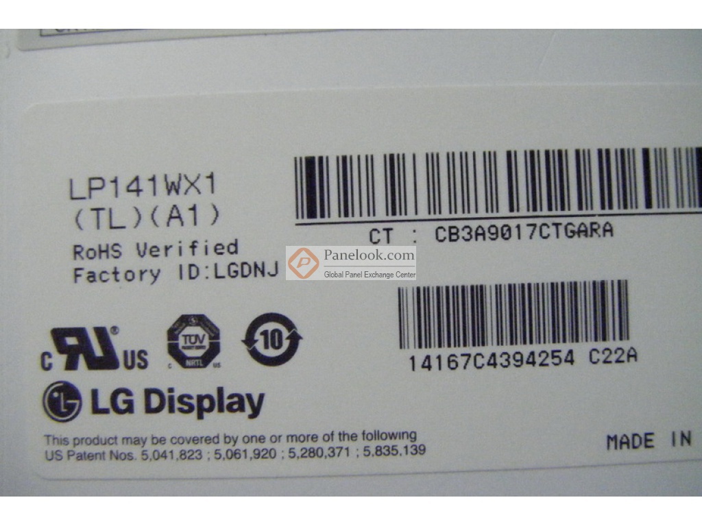 LG.Philips LCD LP141WX1-TLA1 Overview - Panelook.com