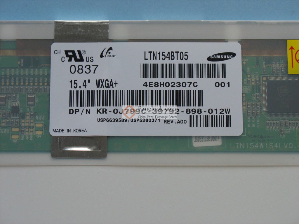 Samsung LTN154BT05-001 Overview - Panelook.com