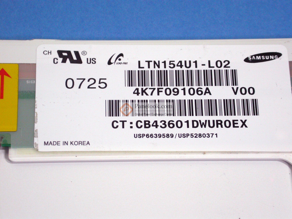 Samsung LTN154U1-L02 Overview - Panelook.com