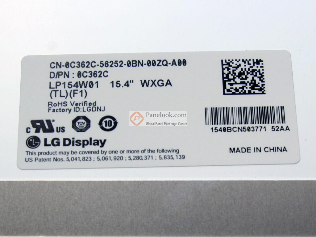 LG.Philips LCD LP154W01-TLF1 Overview - Panelook.com