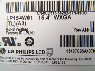 LG.Philips LCD LP154W01-TLA3 Overview - Panelook.com