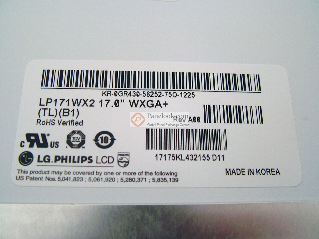 LG.Philips LCD LP171WX2-TLB1 Overview - Panelook.com
