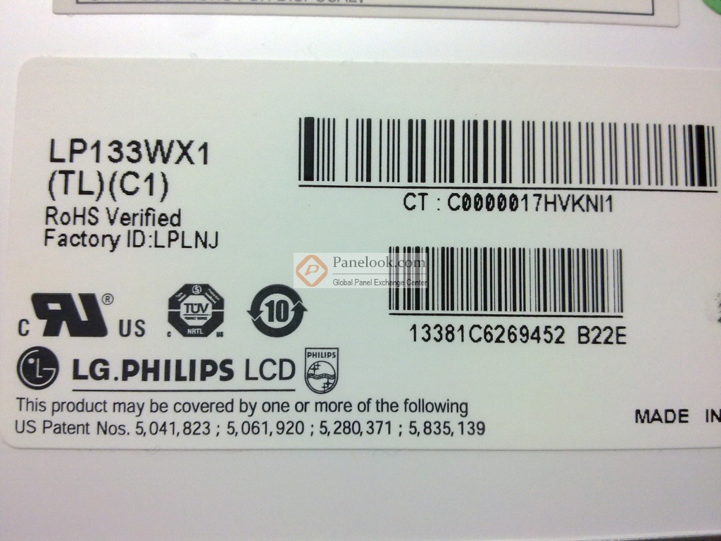 LG.Philips LCD LP133WX1-TLC1 Overview - Panelook.com
