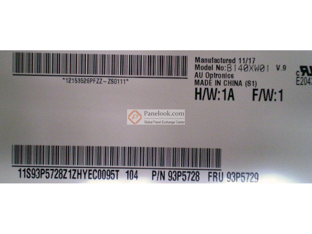 AUO B140XW01 V9 Overview - Panelook.com