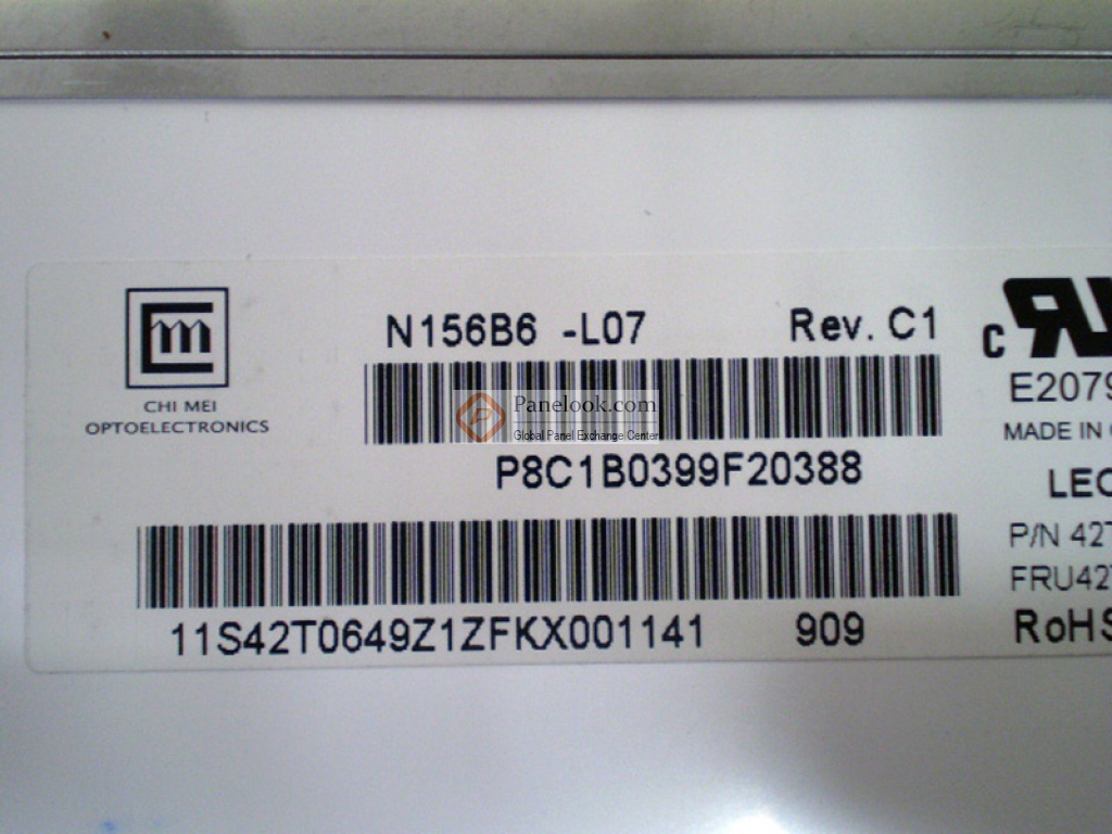 CMO N156B6-L07 Overview - Panelook.com
