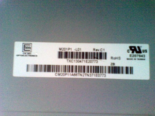 CMO M201P1-L01 Overview - Panelook.com