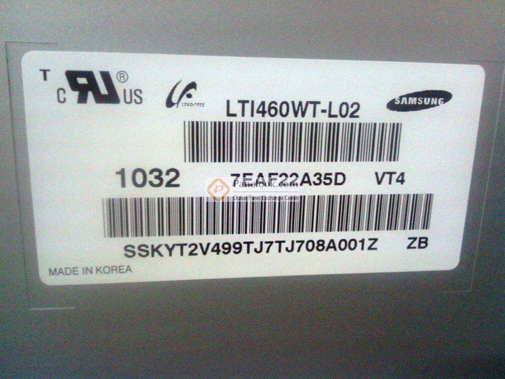 SAMSUNG LTI460WT-L02 Overview - Panelook.com