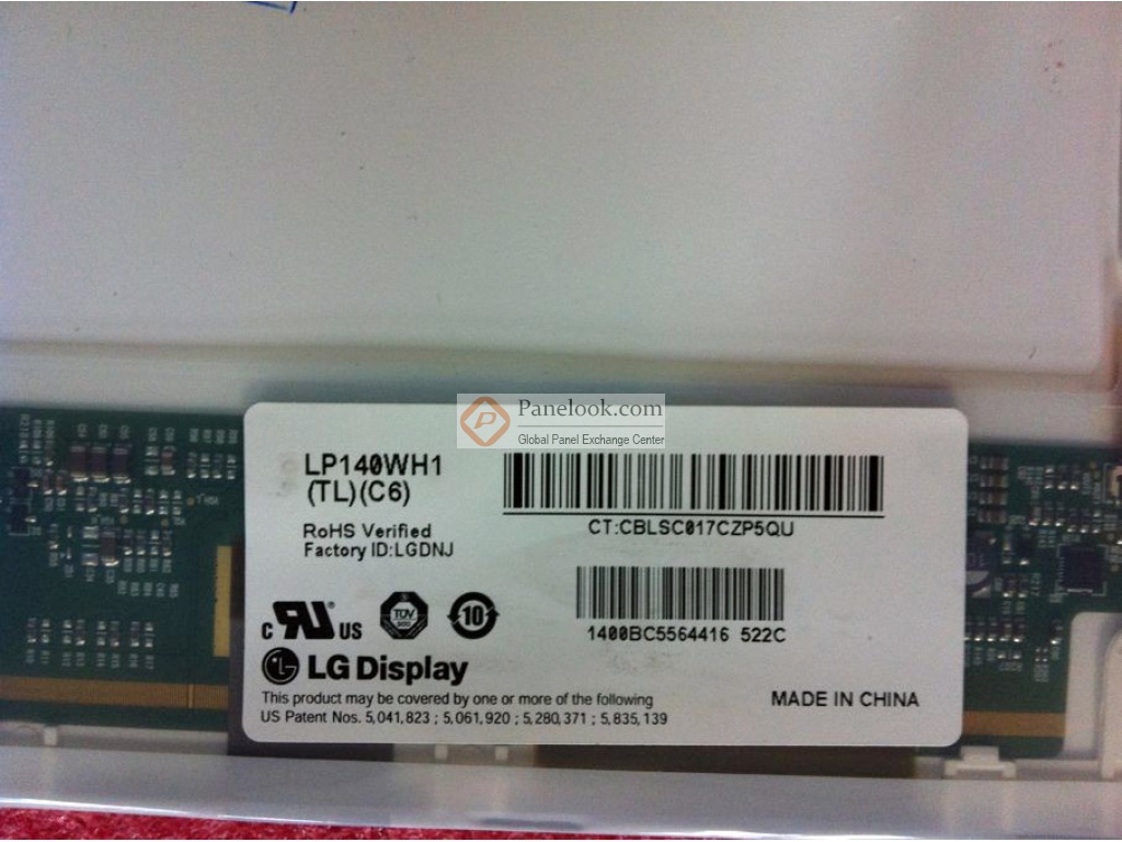 LG Display LP140WH1-TLC6 Overview - Panelook.com