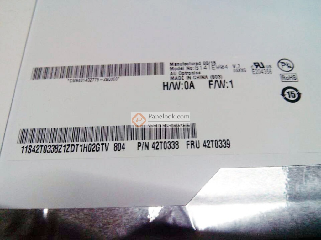 AUO B141EW04 V7 Overview - Panelook.com