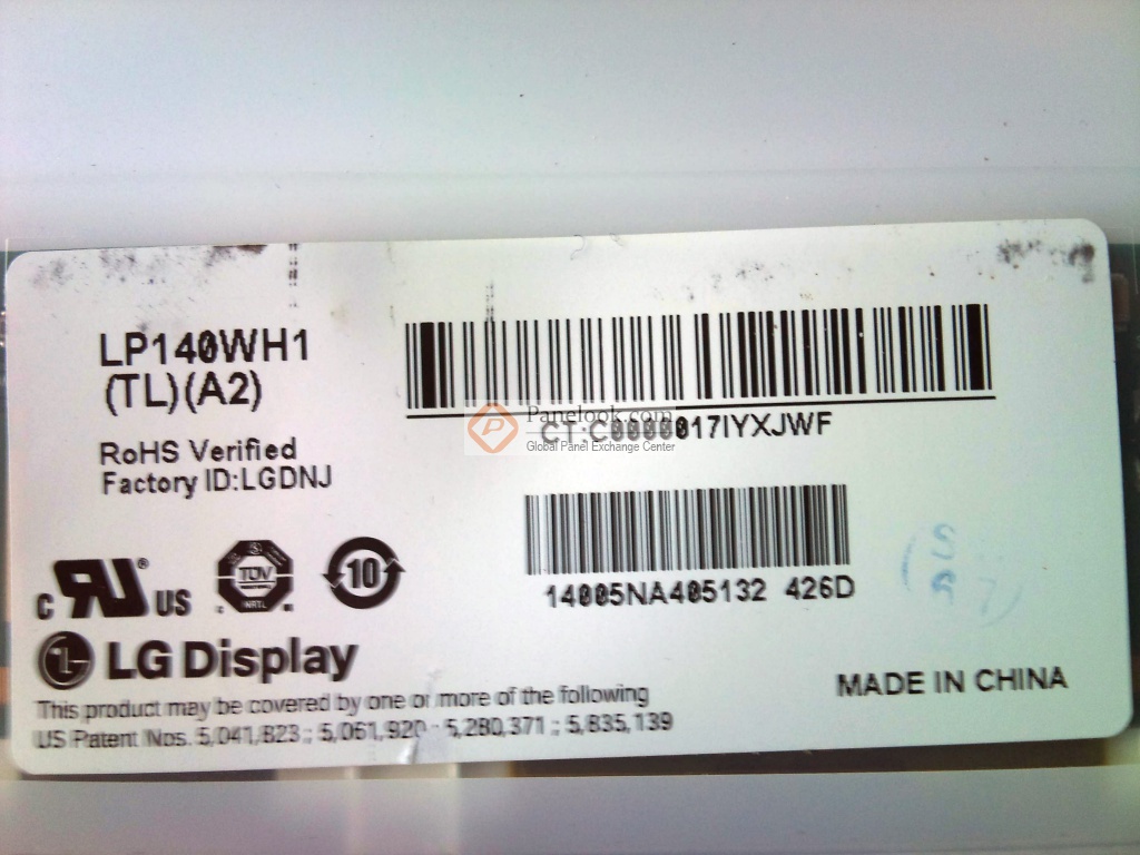 LG Display LP140WH1-TLA2 Overview - Panelook.com
