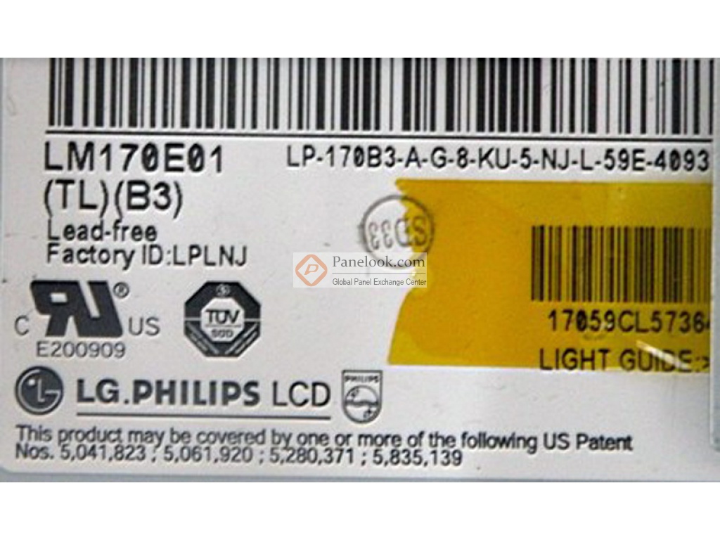 LG.Philips LCD LM170E01-TLB3 Overview - Panelook.com
