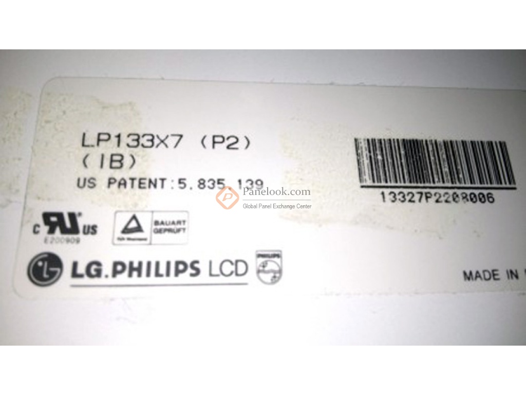 LG.Philips LCD LP133X7-P2IB Overview - Panelook.com