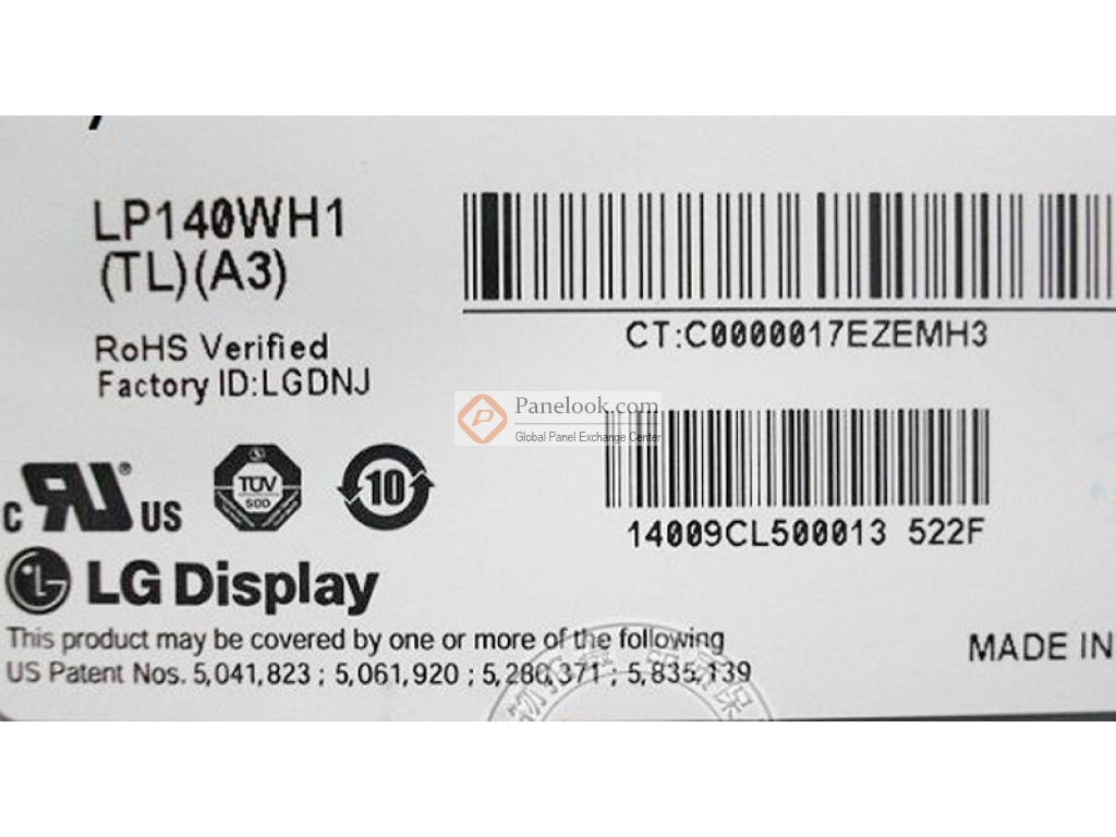 LG Display LP140WH1-TLA3 Overview - Panelook.com