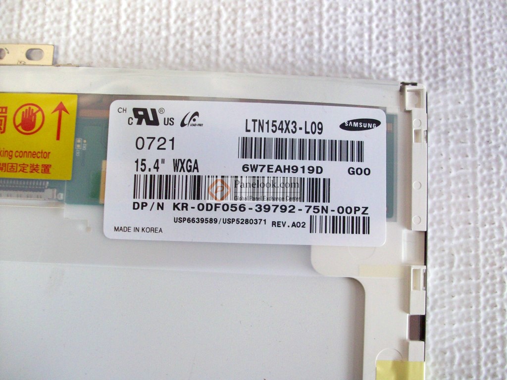 Samsung LTN154X3-L09-G Overview - Panelook.com