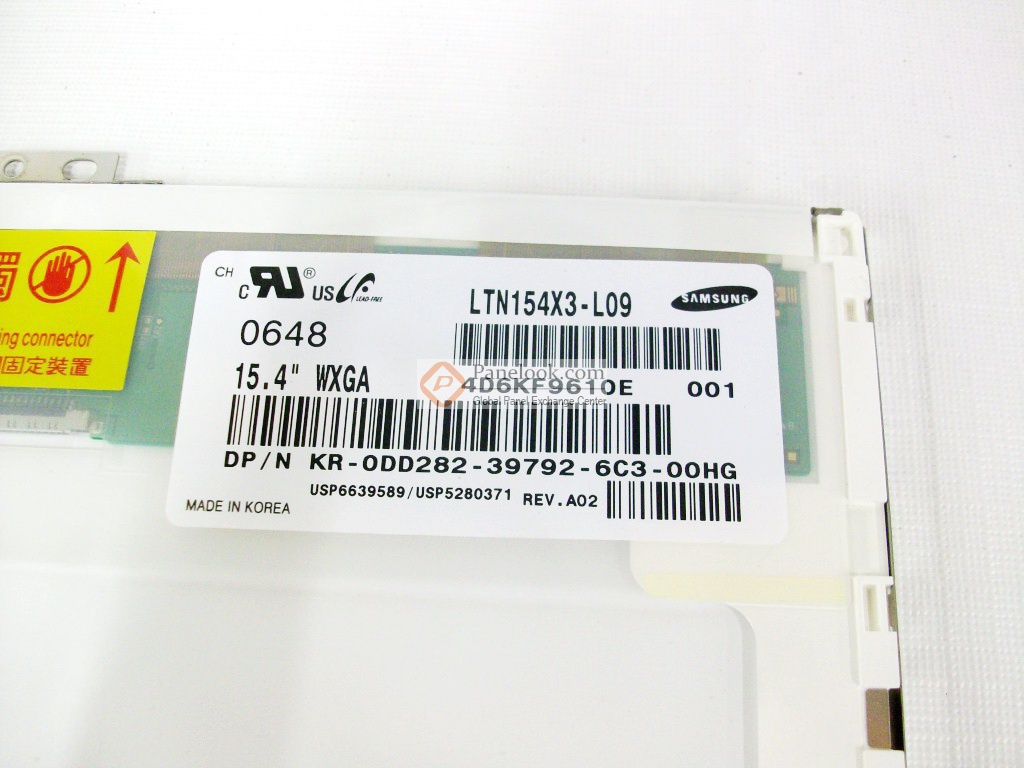 Samsung LTN154X3-L09-0 Overview - Panelook.com