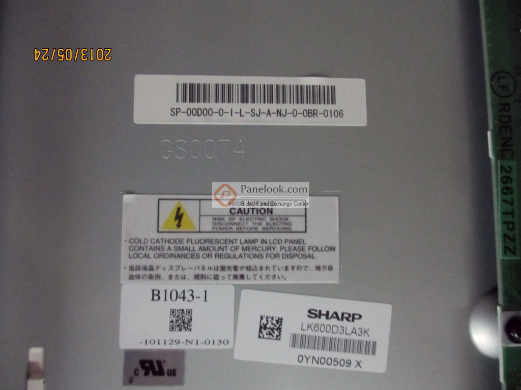 Sharp LK600D3LA3K Overview - Panelook.com