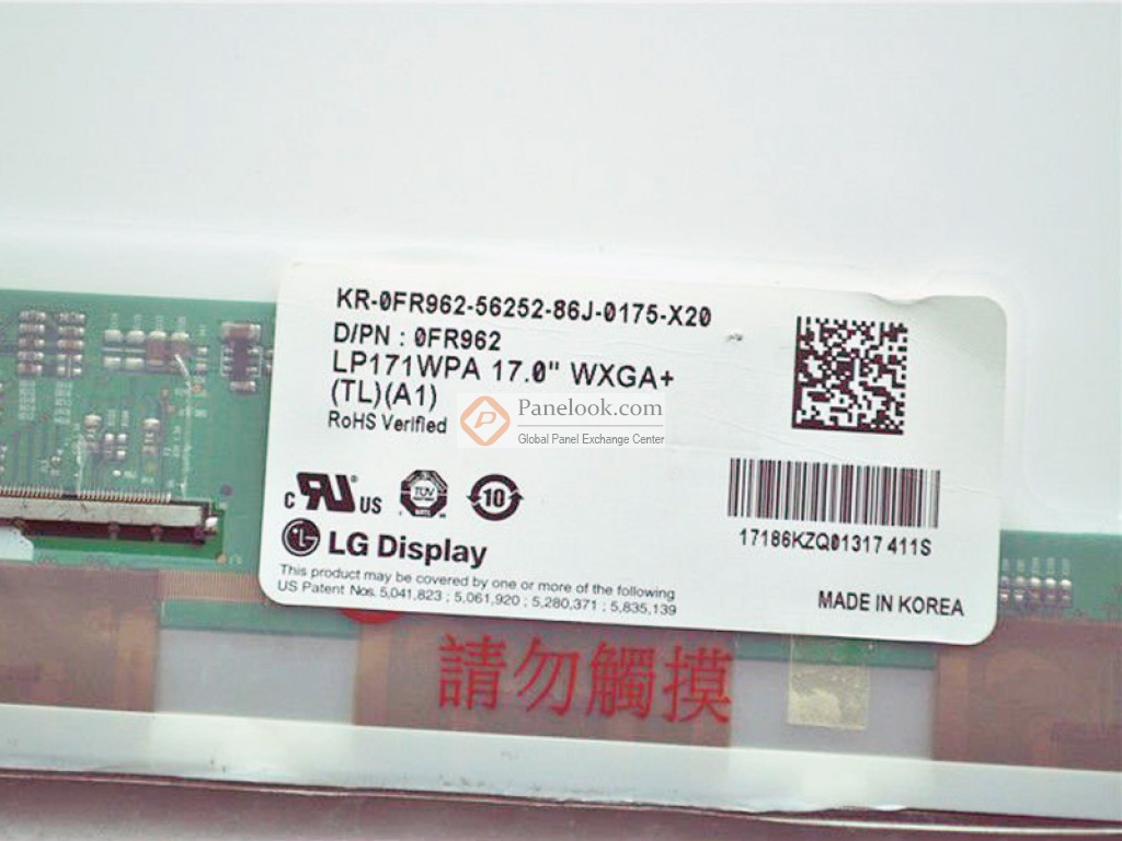 LG Display LP171WPA-TLA1 Overview - Panelook.com