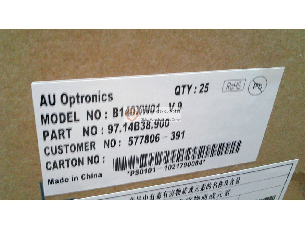 AUO B140XW01 V9 Overview - Panelook.com