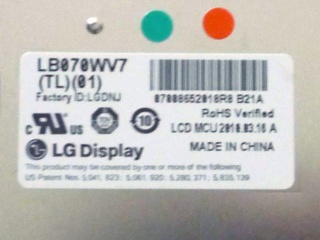 LG Display LB070WV7-TL01 Overview - Panelook.com