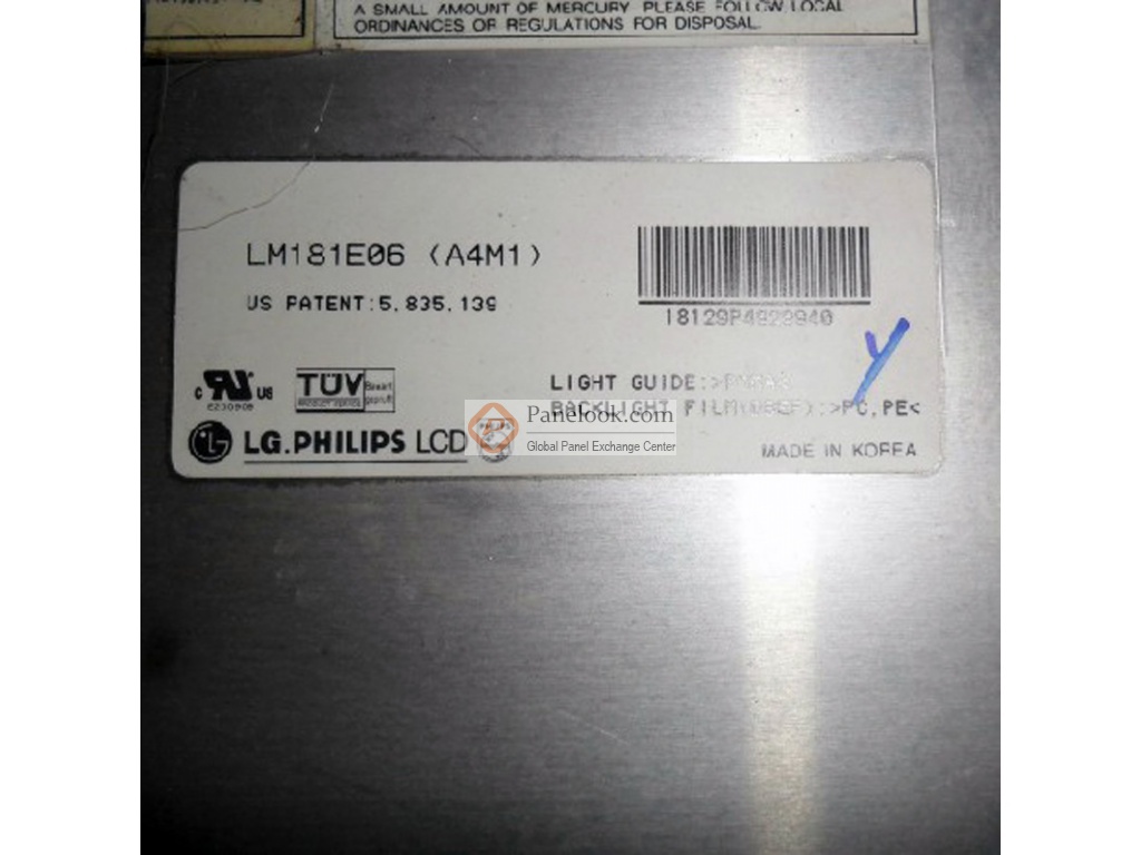 LG.Philips LCD LM181E06-A4M1 Overview - Panelook.com