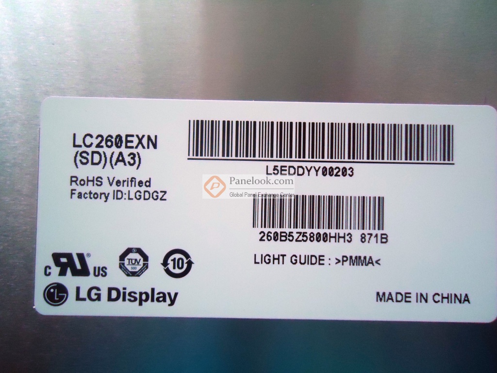 LG Display LC260EXN-SDA3 Overview - Panelook.com