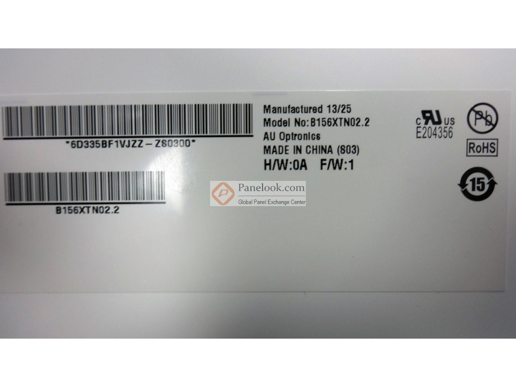 AUO B156XTN02.2 Overview - Panelook.com