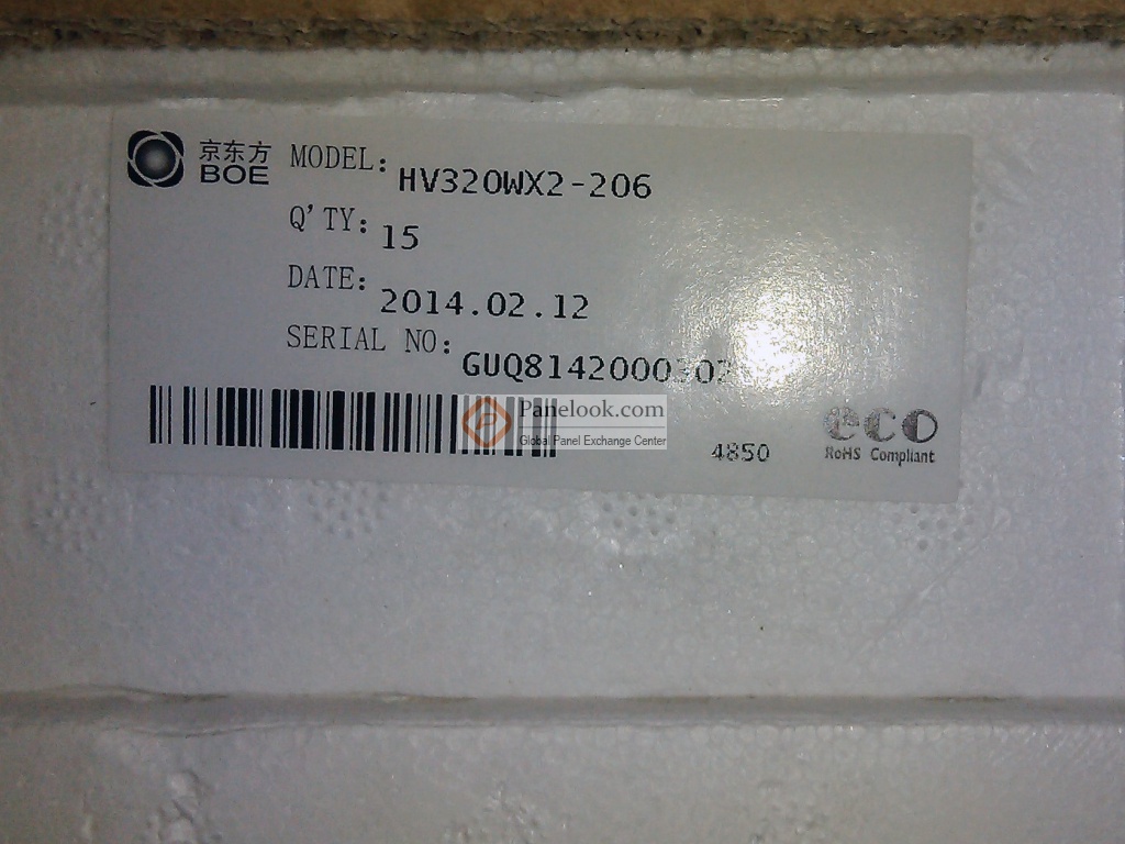 BOE HV320WX2-206 Overview - Panelook.com