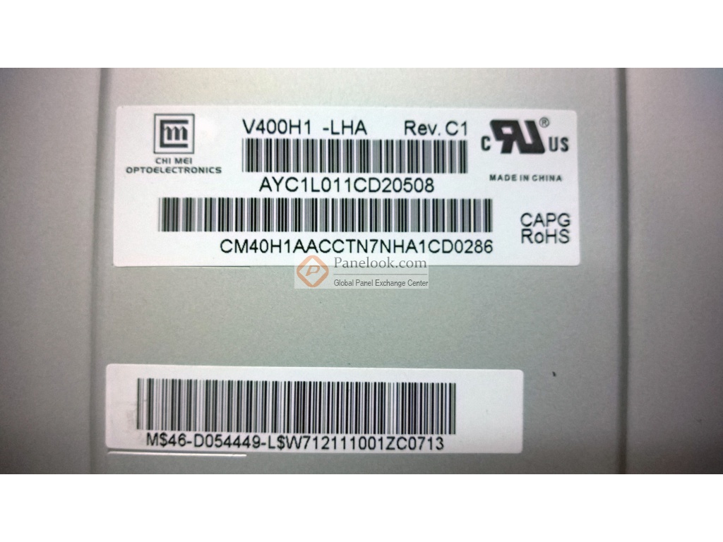 Chimei Innolux V400H1-LHA Overview - Panelook.com