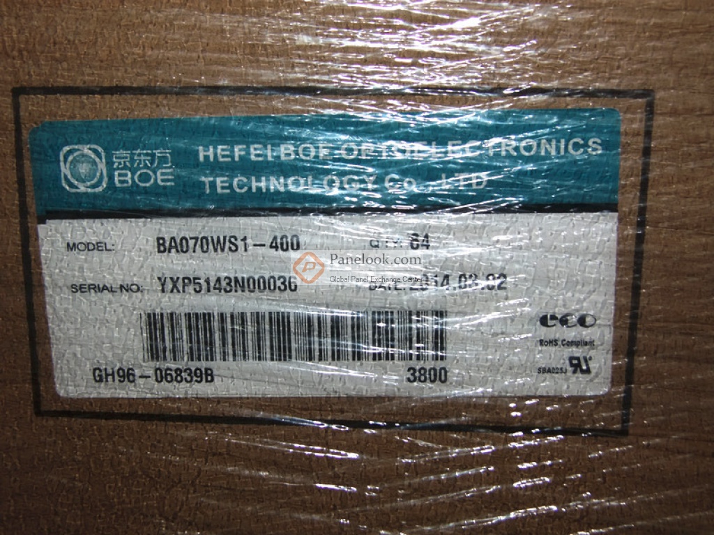 BOE BA070WS1-400 Overview - Panelook.com
