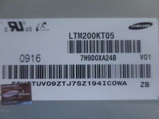 SAMSUNG LTM200KT05 Overview - Panelook.com