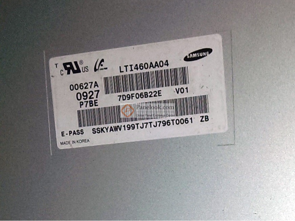 Samsung LTI460AA04 Overview - Panelook.com