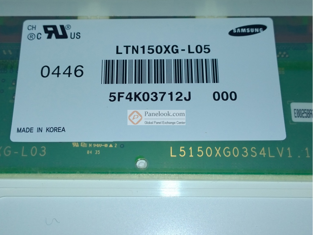 Samsung LTN150XG-L05 Overview - Panelook.com