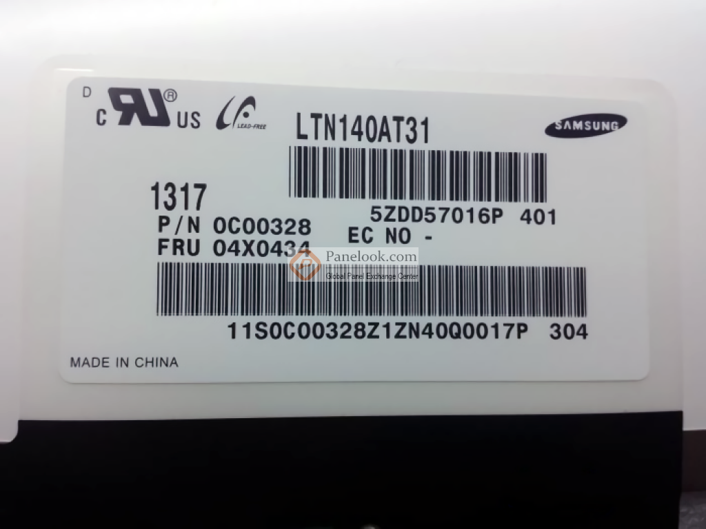 Samsung LTN140AT31-401 Overview - Panelook.com