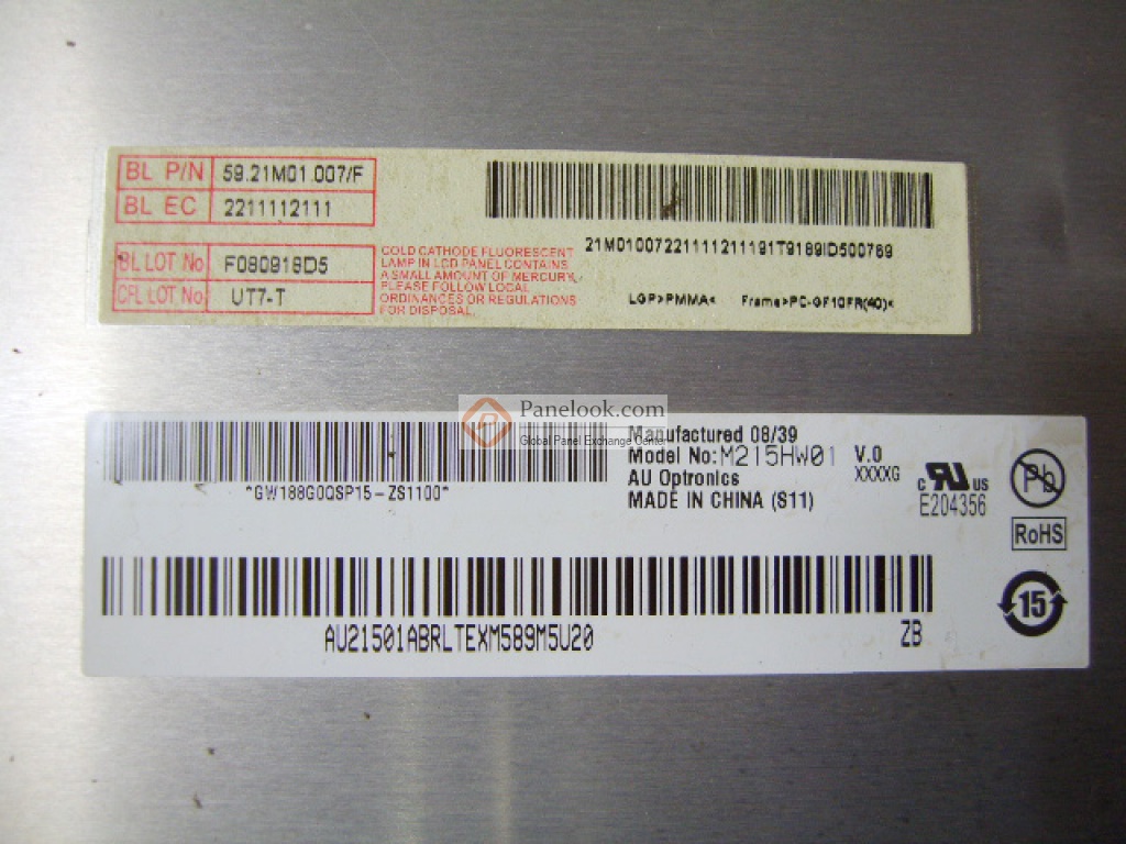 AUO M215HW01 V0 Overview - Panelook.com