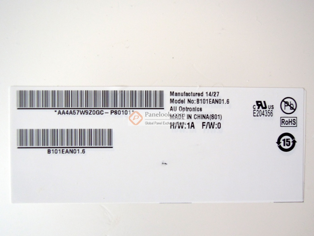 AUO B101EAN01.6 Overview - Panelook.com
