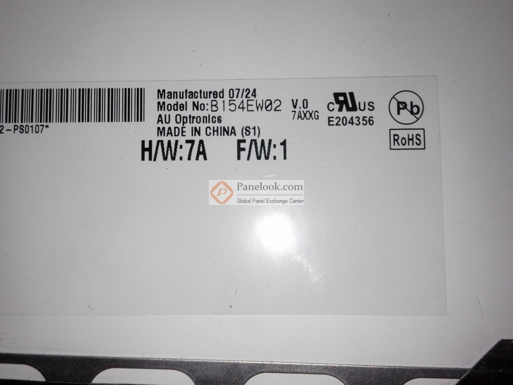 AUO B154EW02 V0 HW3A Overview - Panelook.com