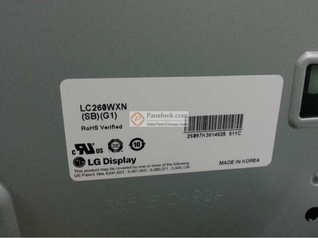 LG Display LC260WXN-SBG1 Overview - Panelook.com