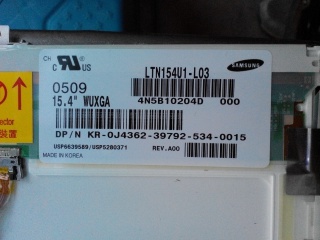 Samsung LTN154U1-L03 Overview - Panelook.com