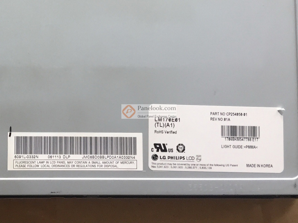 LG.Philips LCD LM170E01-TLA1 Overview - Panelook.com