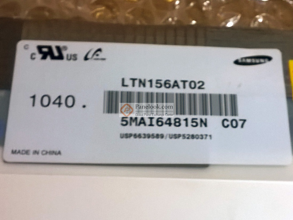 Samsung LTN156AT02 Overview - Panelook.com