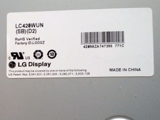 LG Display LC420WUN-SBD2 Overview - Panelook.com