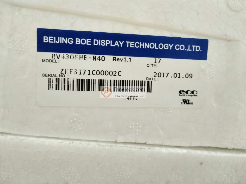 BOE HV430FHB-N40 Overview - Panelook.com