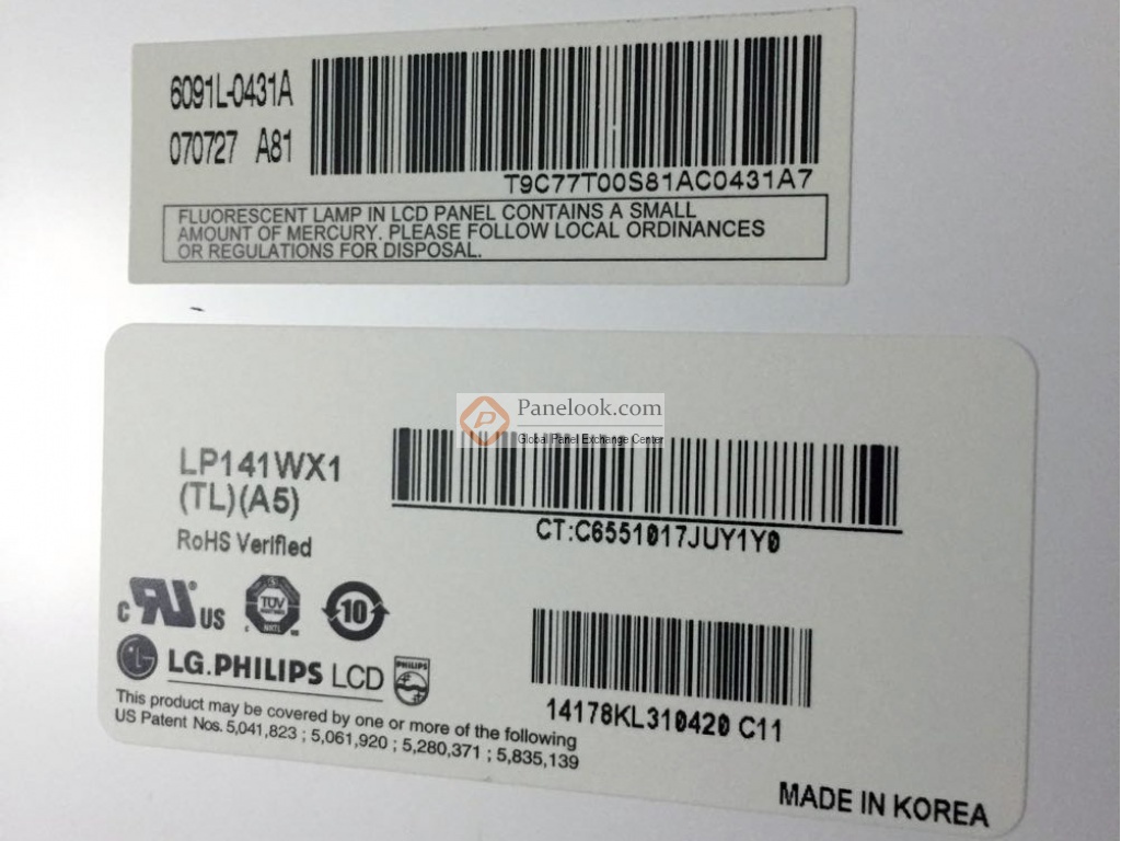 LG.Philips LCD LP141WX1-TLA5 Overview - Panelook.com