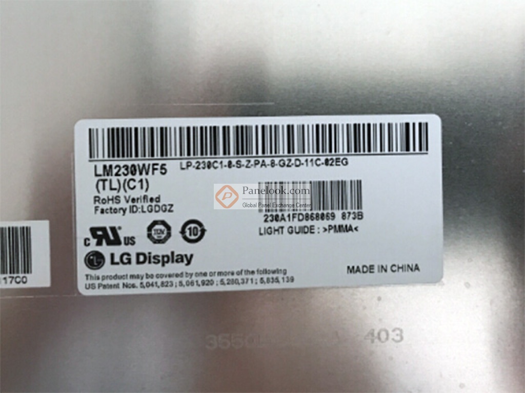 LG Display LM230WF5-TLC1 Overview - Panelook.com