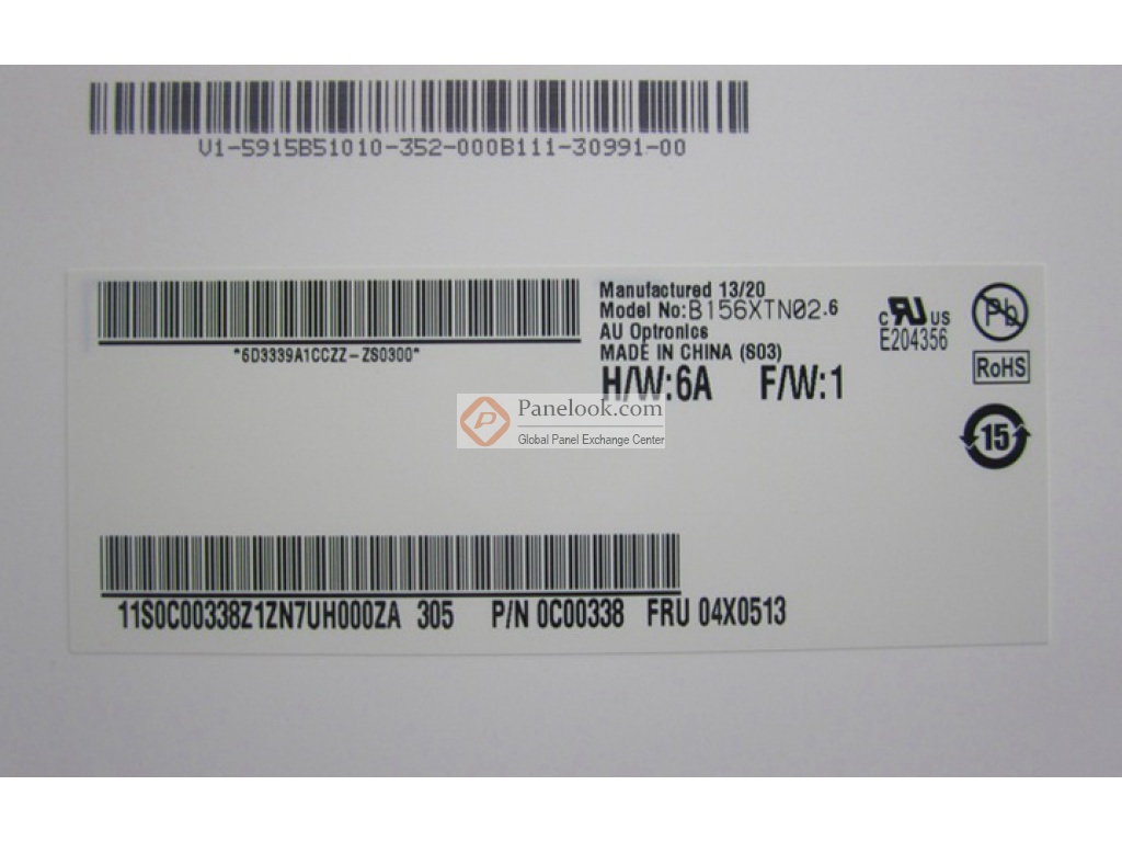 AUO B156XTN02.6 Overview - Panelook.com