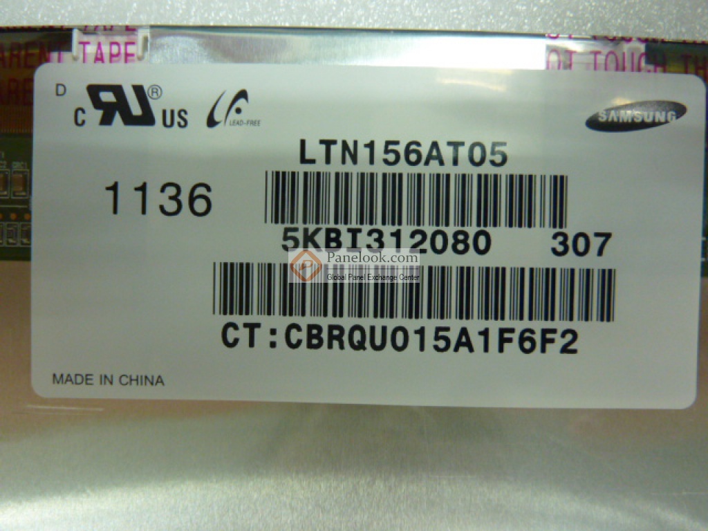 Samsung LTN156AT05-307 Overview - Panelook.com