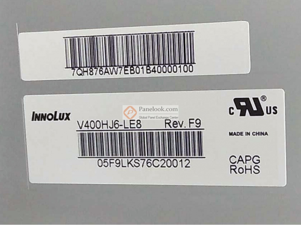 Innolux V400HJ6-LE8 Rev.F9 Overview - Panelook.com