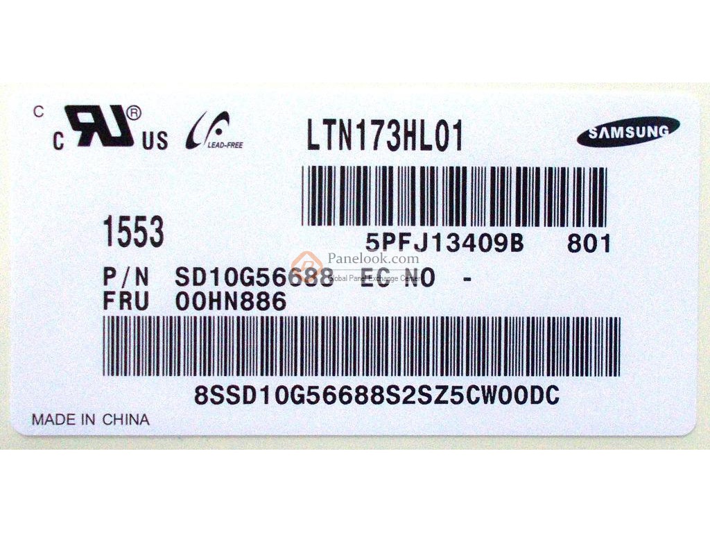 Samsung LTN173HL01-801 Overview - Panelook.com