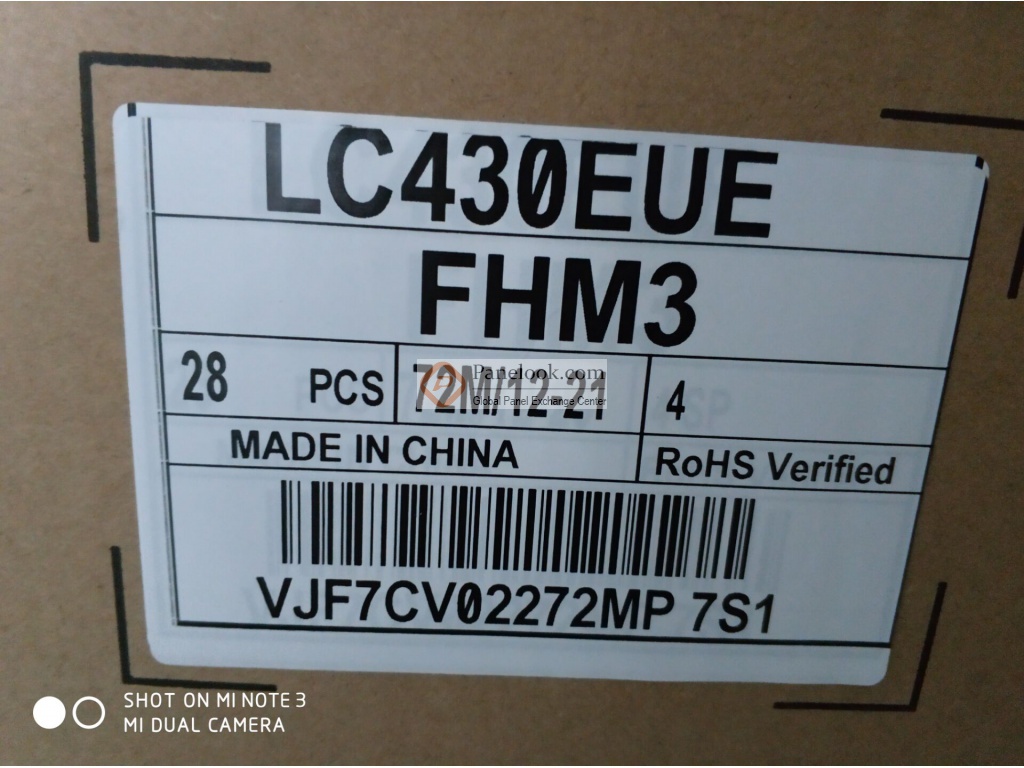 LG Display LC430EUE-FHM3 Overview - Panelook.com